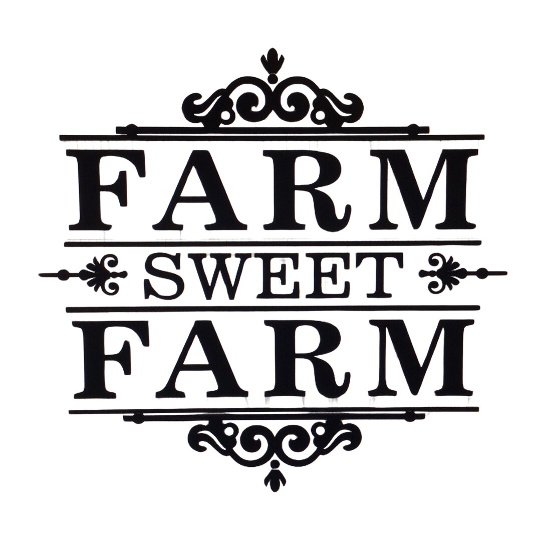 Farm Sweet Farm Vinyl Decal, Decorative Decal, Vinyl Decor - Etsy
