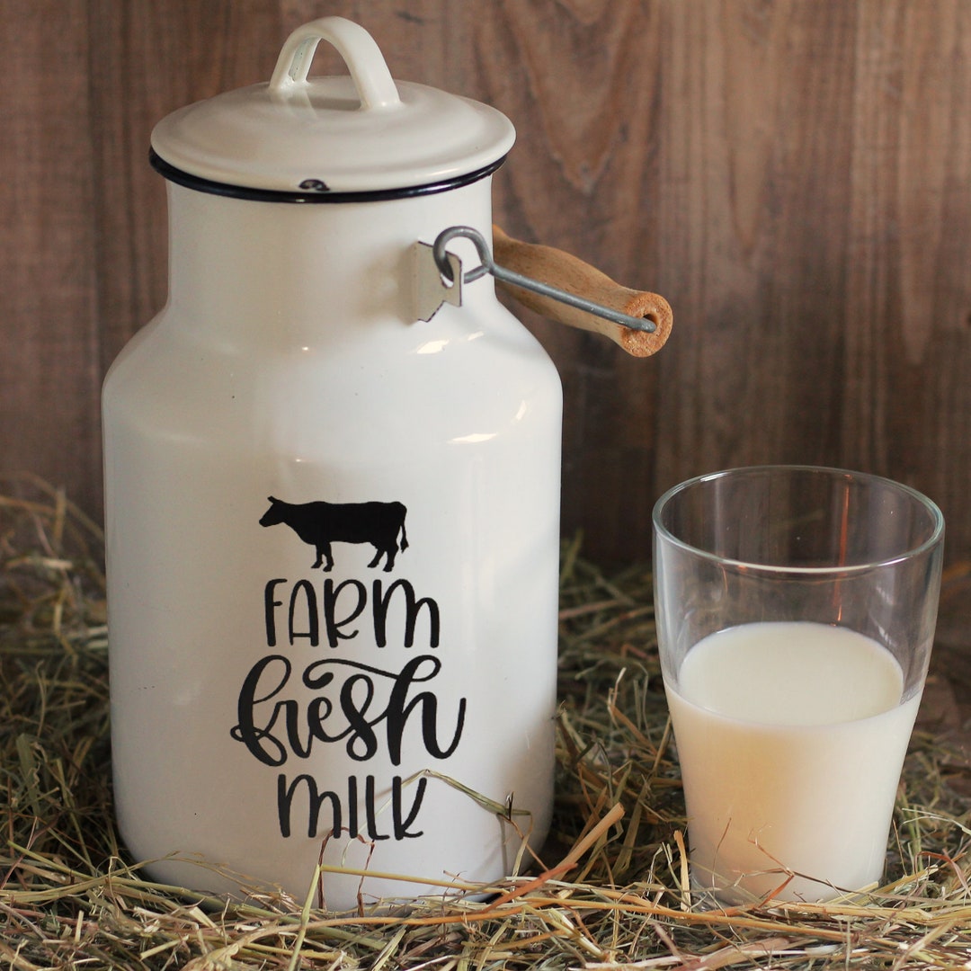 Farm Fresh Milk Vinyl Decal, Decorative Decal, Vinyl Decor - Etsy