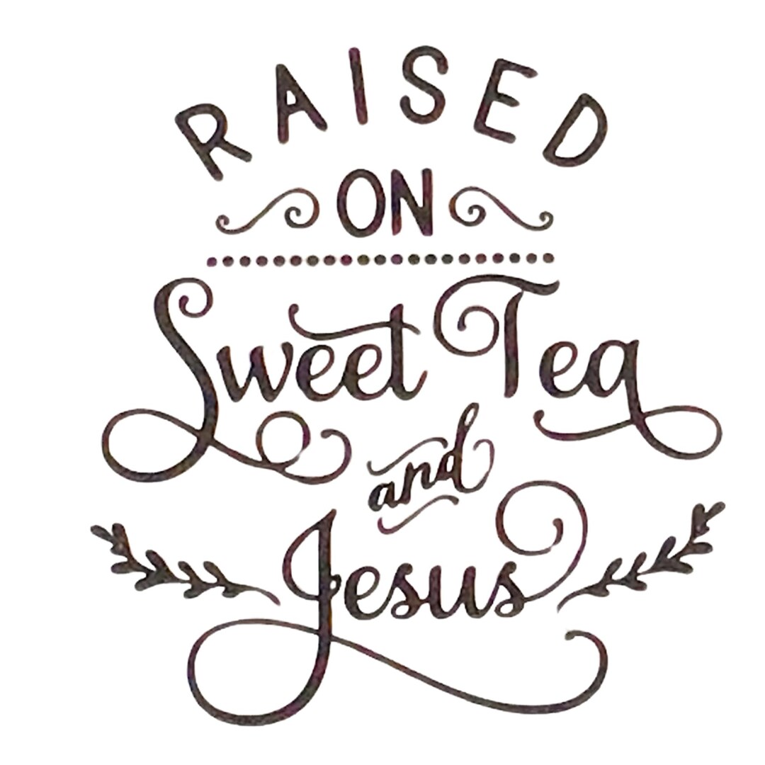 Vinyl Decal, Sweet Tea and Jesus Decal, Cup Decal, Computer Decal ...