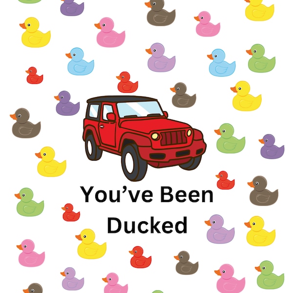 You've Been Ducked - Etsy