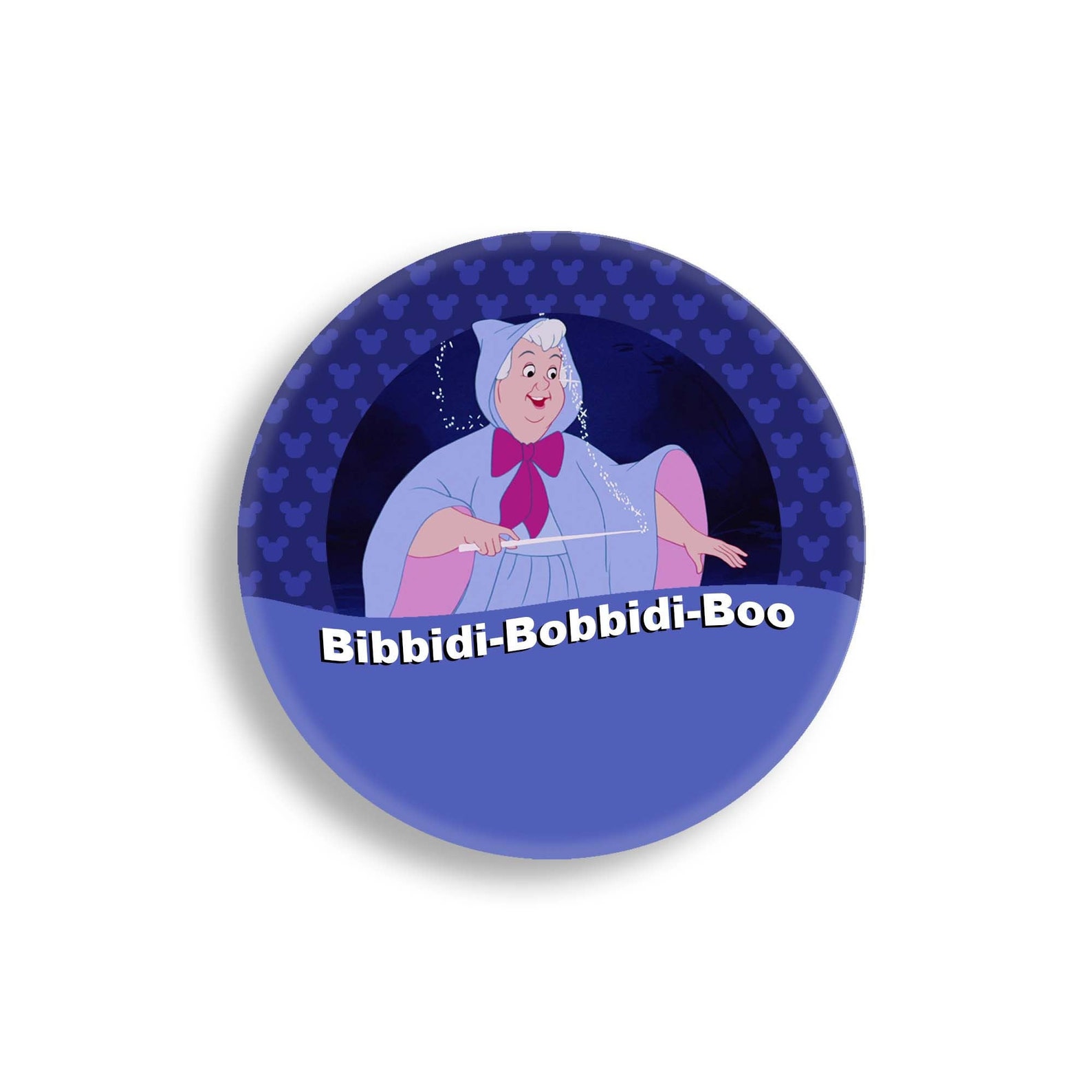 Bibbidi-bobbidi-boo Fairy Godmother Disney Button - Etsy