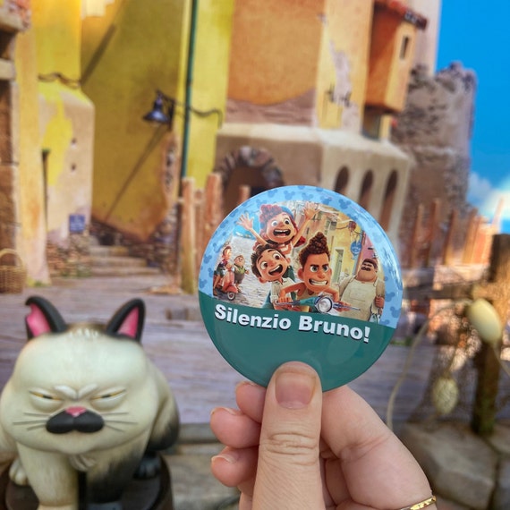 Silenzio Bruno Pixar Luca Disney Button | Etsy