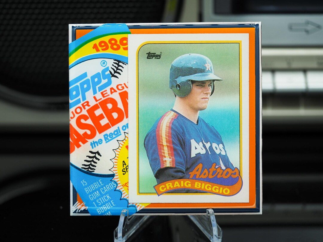 Craig Biggio Rookie Classic Card Tile Coaster - Houston Astros - 1989 ...