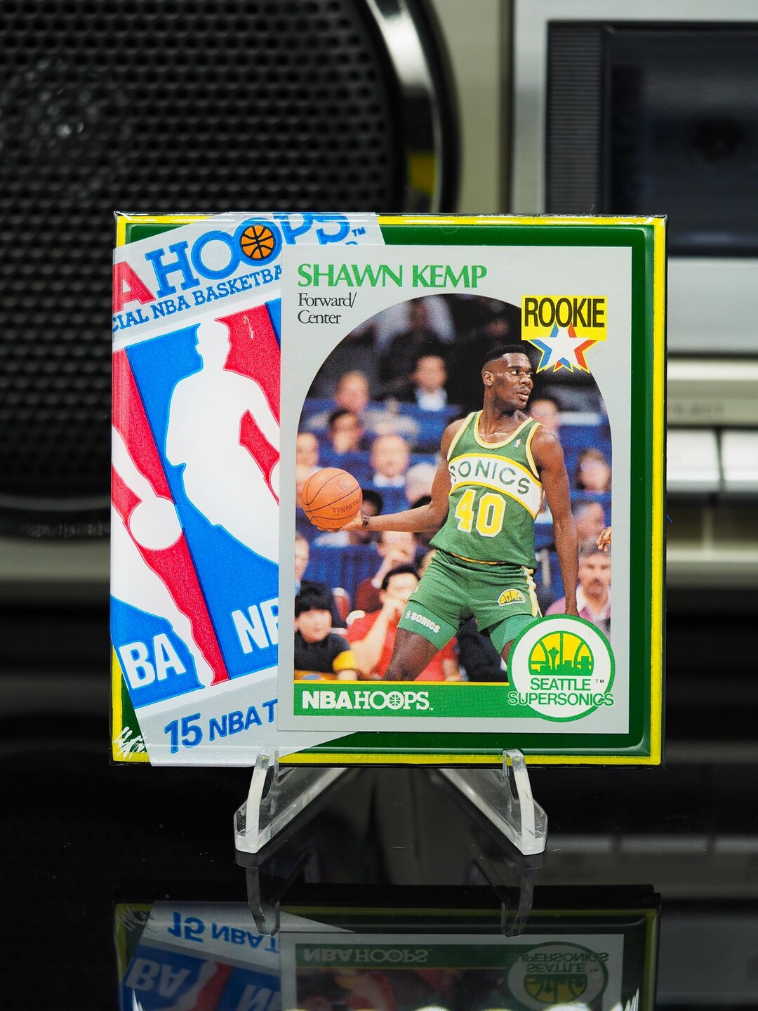 Shawn Kemp Rookie Classic Card Tile Coaster - Seattle Supersonics ...