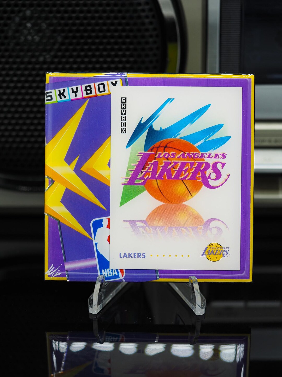 Los Angeles Lakers Classic Card Tile Coaster - 1991 Skybox Basketball ...