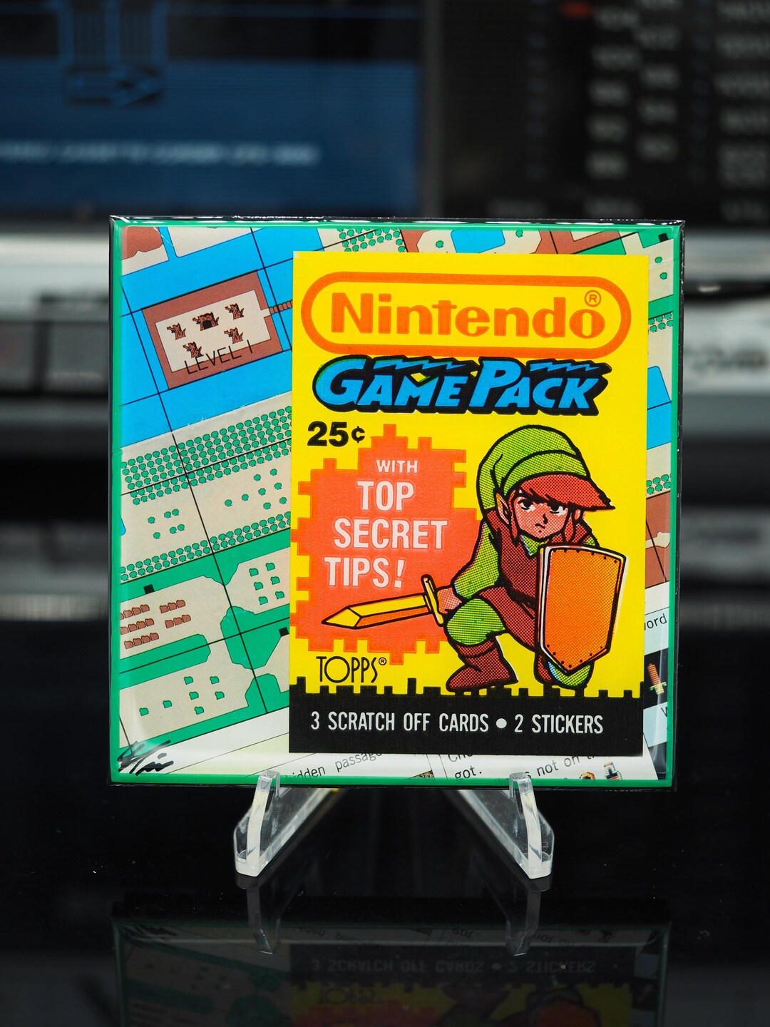 The Legend of Zelda Classic Card Tile Coaster - 1987 Nintendo NES Zelda ...