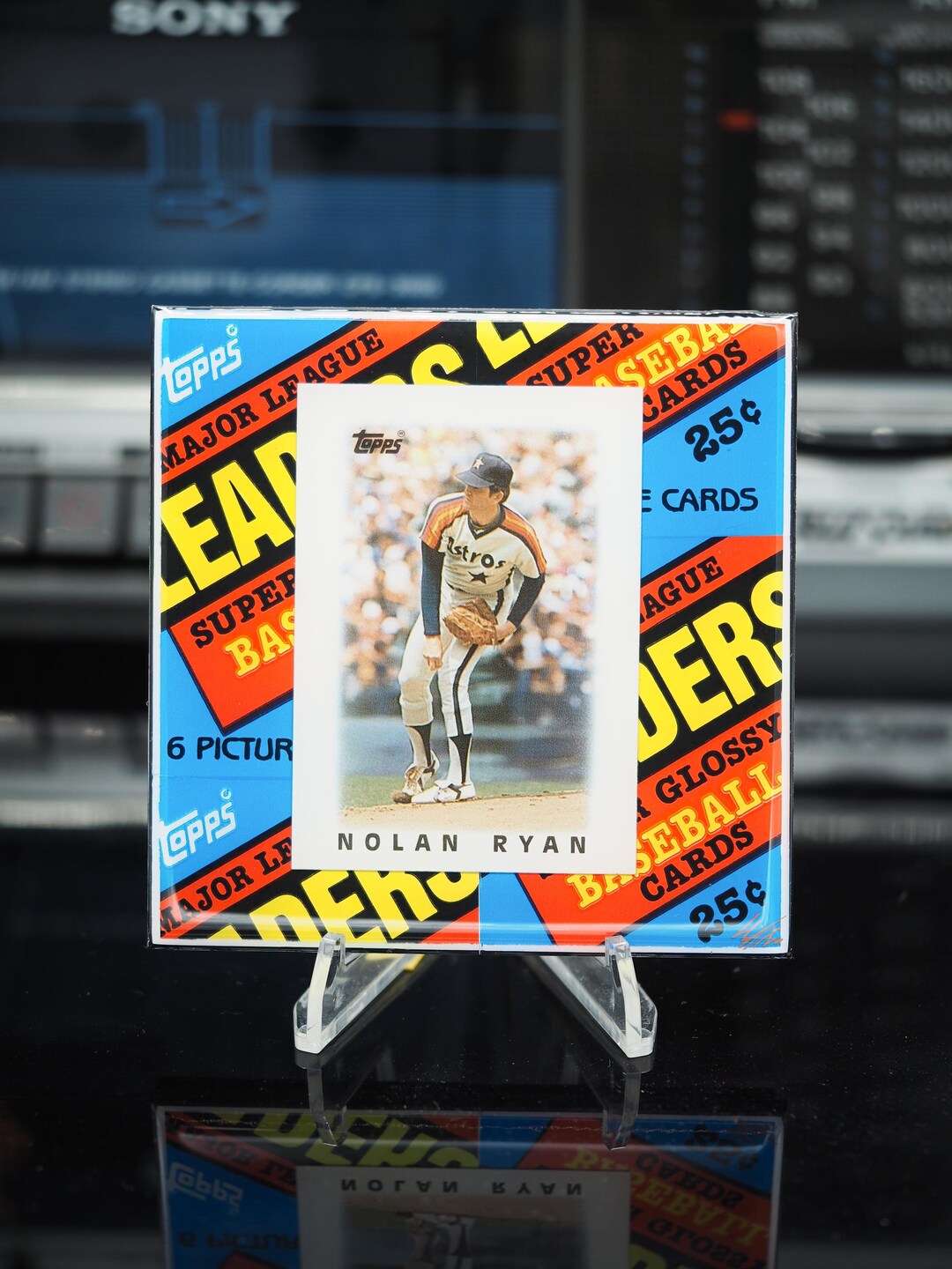 Nolan Ryan Classic Card Tile Coaster - Houston Astros - 1988 Topps ...