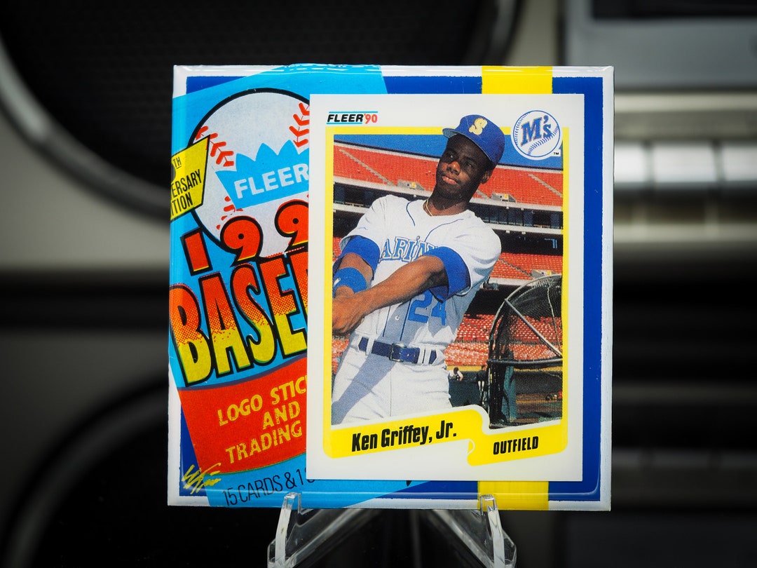 Ken Griffey Jr Classic Card Tile Coaster Seattle Mariners 1990 Fleer ...