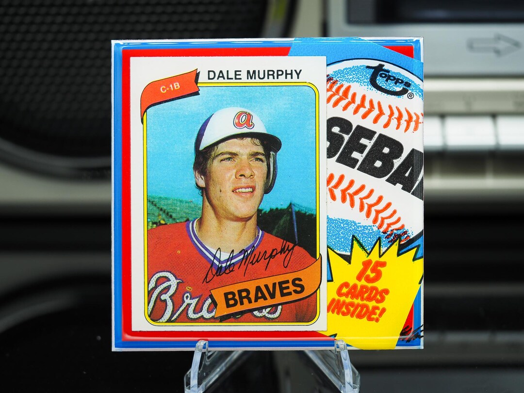 Dale Murphy Classic Card Tile Coaster - Atlanta Braves - 1980 Topps ...