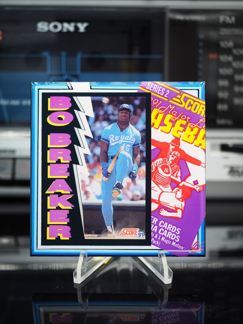 Bo Jackson Bo Breaker Classic Card Tile Coaster - Kansas City Royals ...