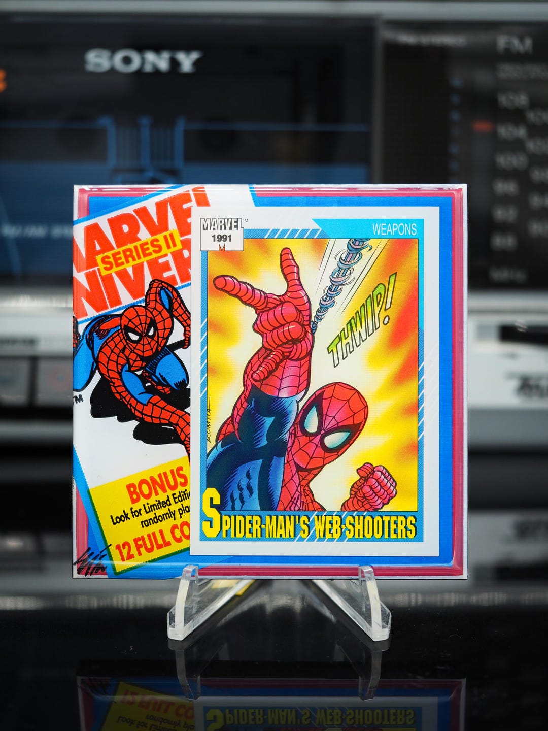 Spider-man's Web-shooters Classic Card Tile Coaster - 1991 Marvel ...