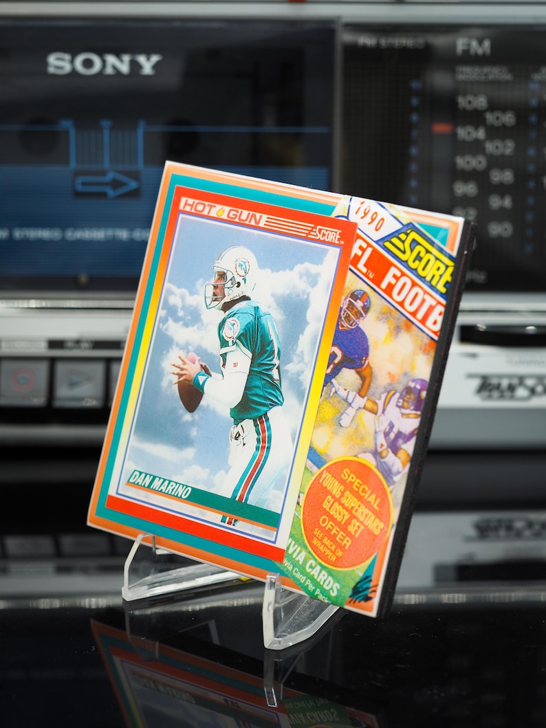 Dan Marino Hot Gun Classic Card Tile Coaster - Miami Dolphins - 1990 ...