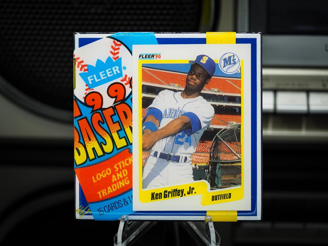 Ken Griffey Jr Classic Card Tile Coaster Seattle Mariners 1990 Fleer ...