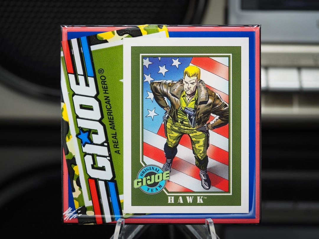 Hawk G.I. Joe Classic Card Tile Coaster 1991 Impel G.I. Joe 1/OE - Etsy