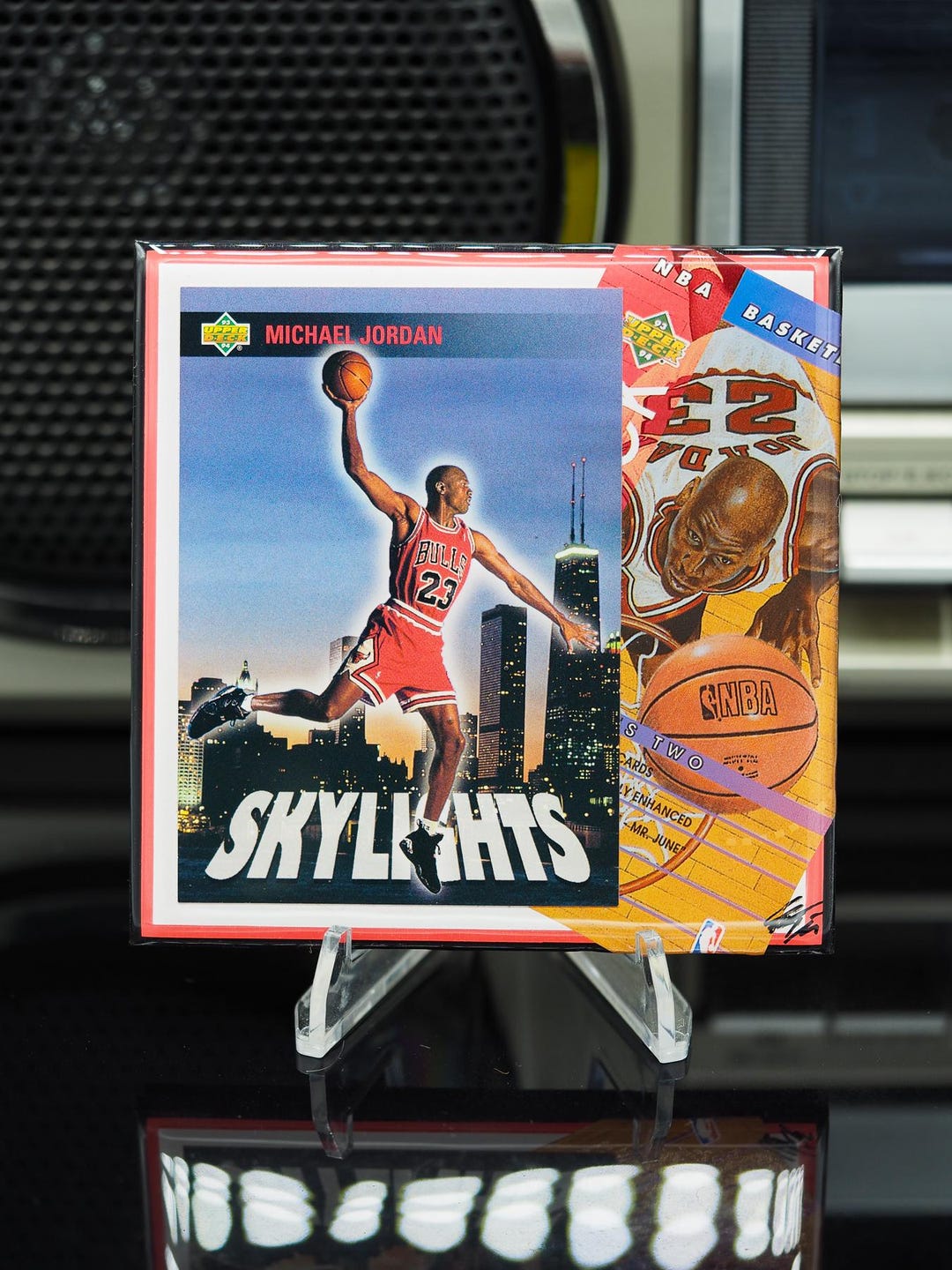 Michael Jordan "skylights" Classic Card Tile Coaster - Chicago Bulls ...