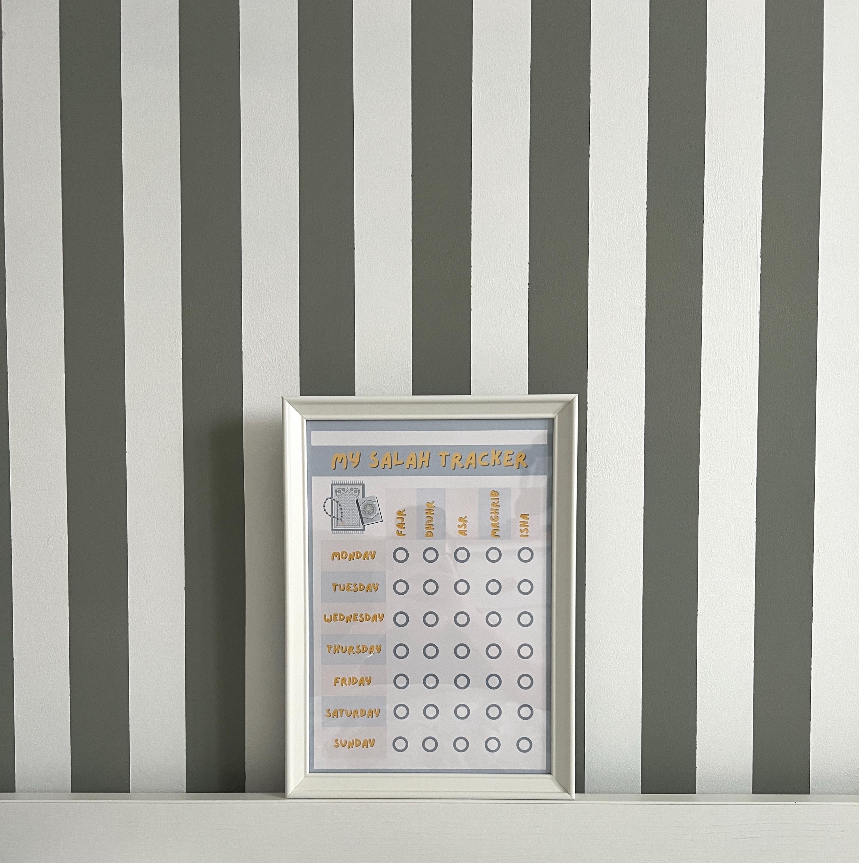 Easy Islamic Prayer Tracker for Kids | Check List Print Out | Printable ...