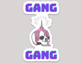 Skull Melting Decal - Etsy