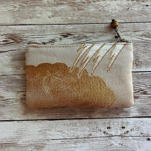 Mount Fuji Coin Purse, Vintage Japanese Small Zip Pouch, Small Volcano ...