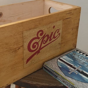 Record Storage Box, 7 Inch Singles Case , Vintage Style Storage - Etsy UK