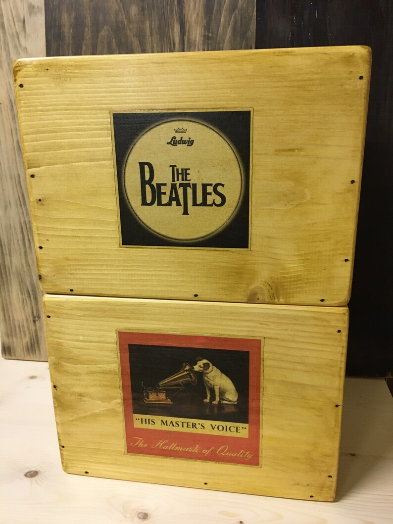 Vinyl Record Storage Box STAX Record Label. 120 Sleeves Vintage Style ...