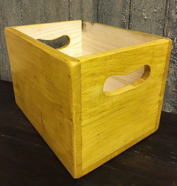 Record storage box 7 inch singles case vintage style | Etsy