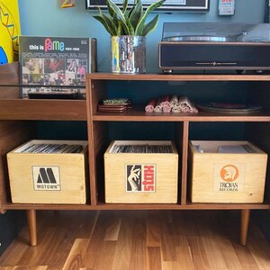 Vinyl Record Storage Box STAX Record Label. 120 Sleeves Vintage Style ...