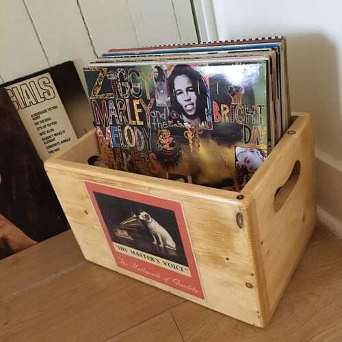 Personalised Vinyl Record Storage Box - Etsy UK
