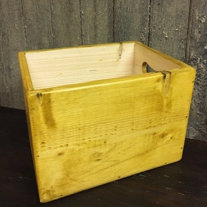 Record Storage Box 7 Inch Vinyl Singles Vintage Style Case. HARDROCK ...