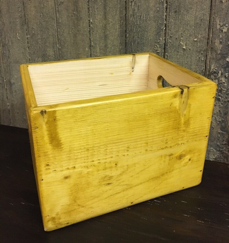 Record Storage Box 7 Inch Vinyl Singles Vintage Style Case. HARDROCK ...