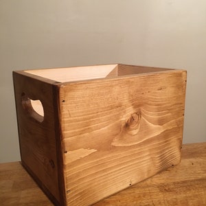 Record storage box 7 inch singles case vintage style | Etsy