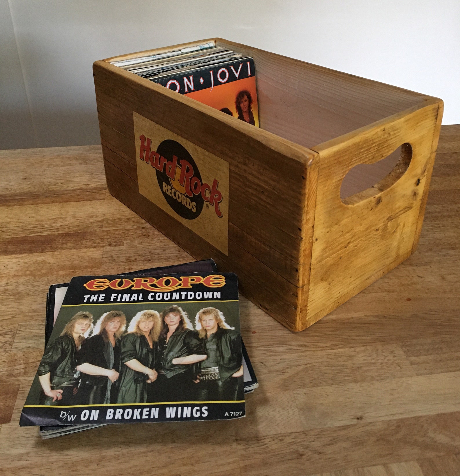 Record Storage Box 7 Inch Vinyl Singles Vintage Style Case. - Etsy UK