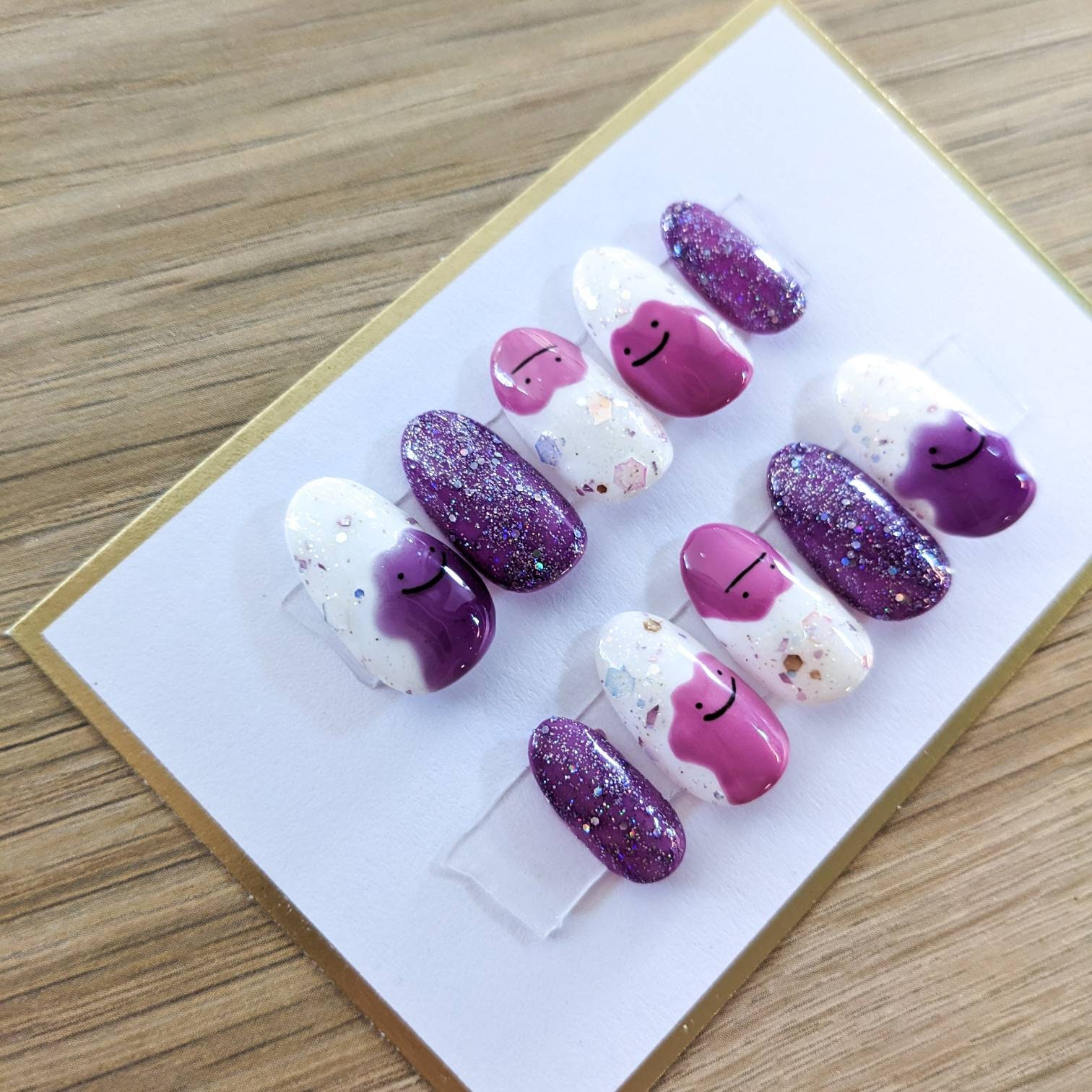 Pokemon Press-on Nails ditto - Etsy