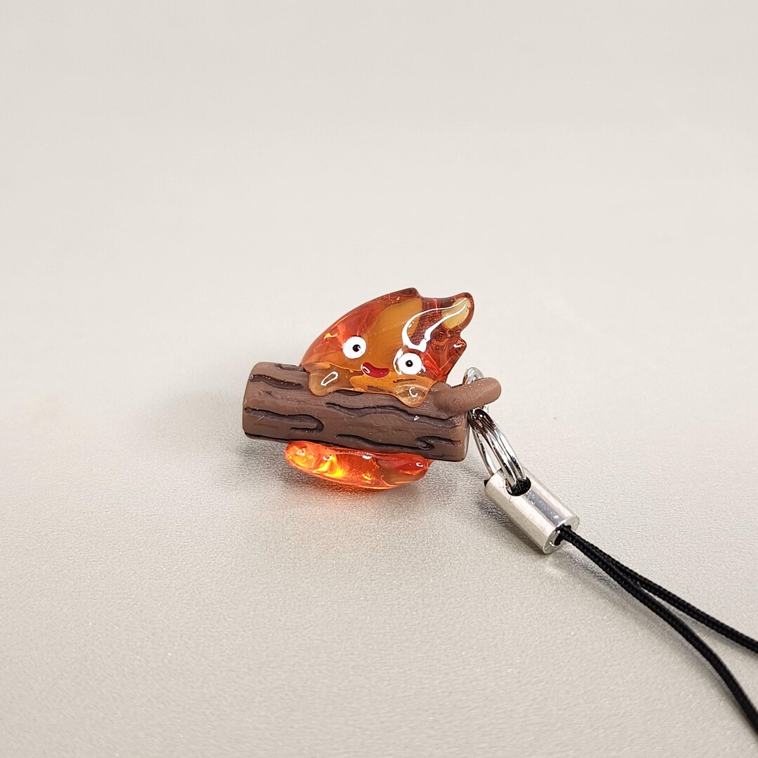 Cute Fire Demon Keychain Charm (LAST ONE) - Etsy