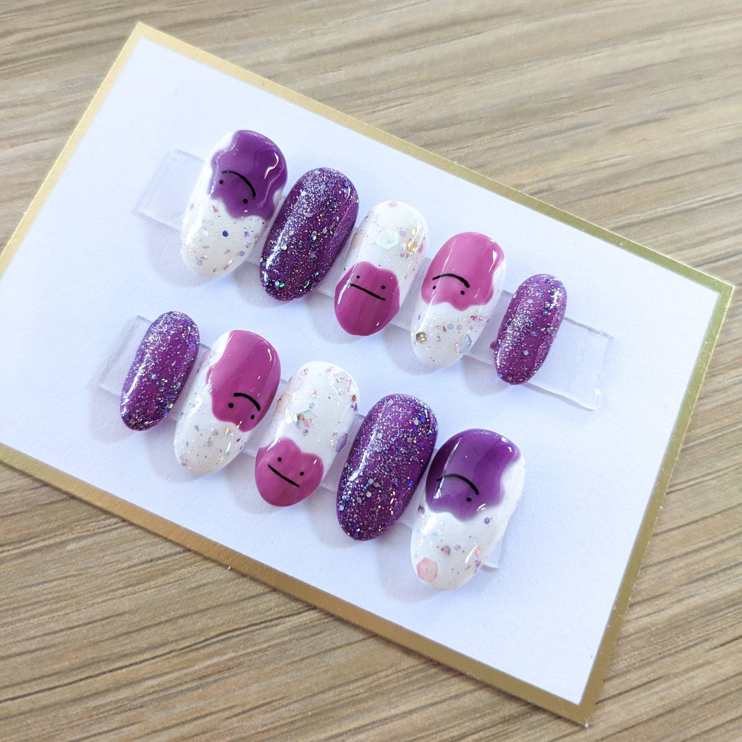 Pokemon Press-on Nails ditto - Etsy