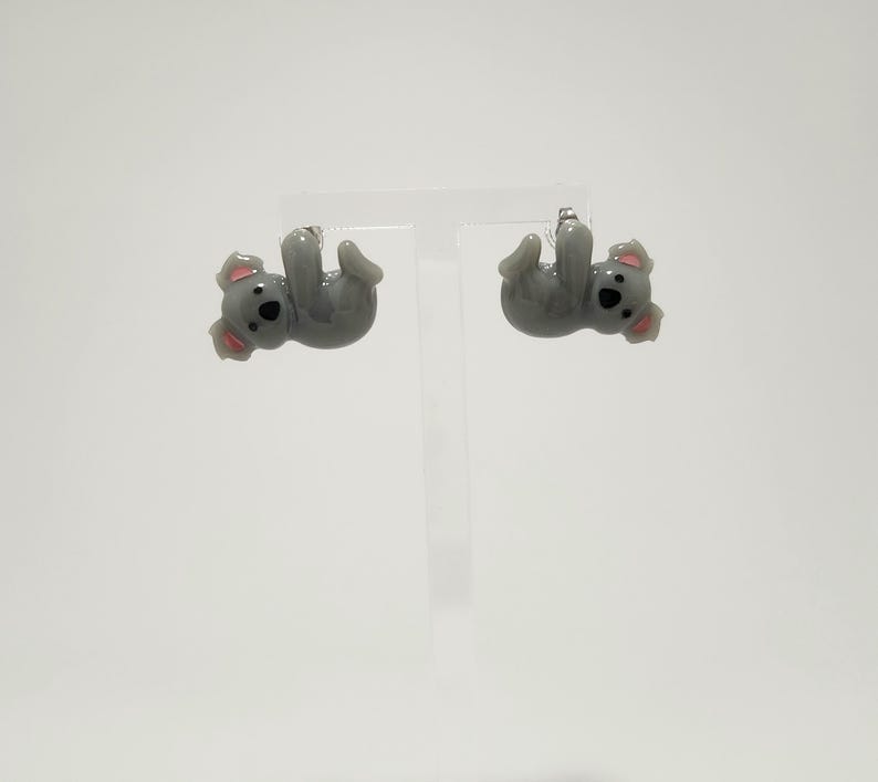 Climbing Koala Earrings/ear Piercings - Etsy