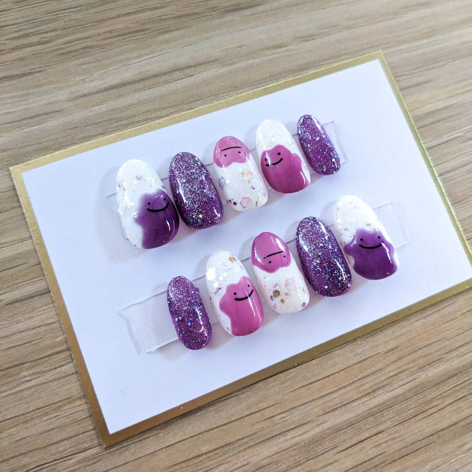 Pokemon Press-on Nails ditto - Etsy