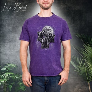 Vintage Raccoons Graphic T-shirt Funny Retro Moon Tee for Raccoon ...