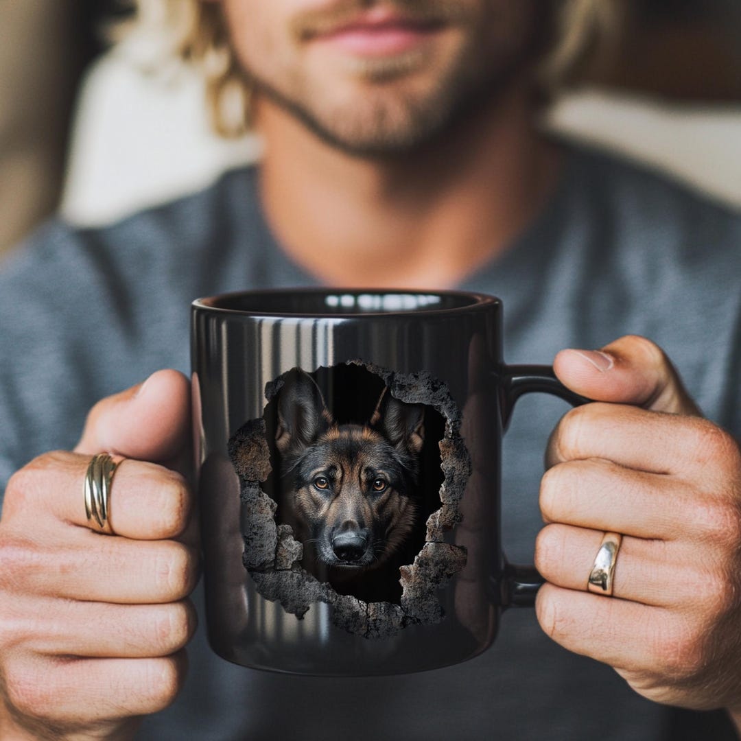 Ceramic German Shepherd Mug, Perfect Gift for German Shepherd Lovers ...