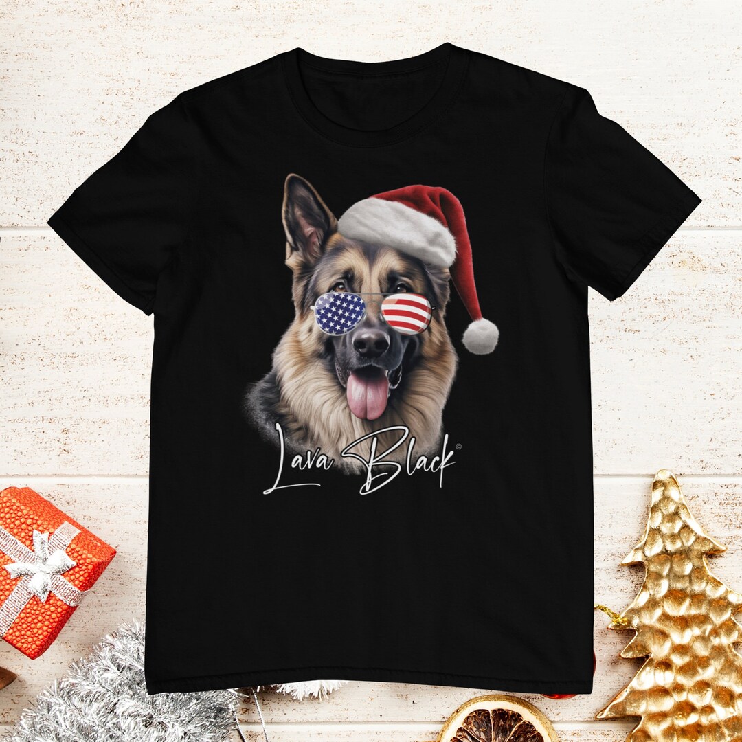 German Shepherd Santa Claus Hat, German Shepherd American Style, Dog ...