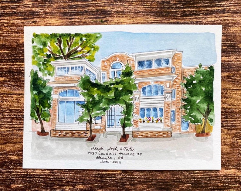 CUSTOM HOUSE DRAWING, Hand Drawn House, Original Aesthetic Sketch From ...