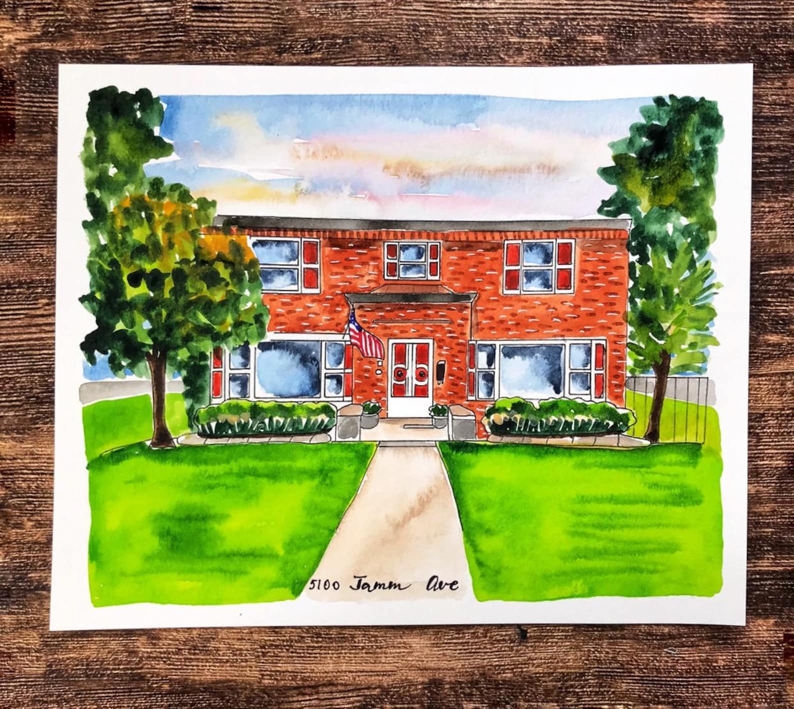 CUSTOM HOUSE DRAWING, Hand Drawn House, Original Aesthetic Sketch From ...