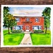 CUSTOM HOUSE DRAWING, Hand Drawn House, Original Aesthetic Sketch From ...