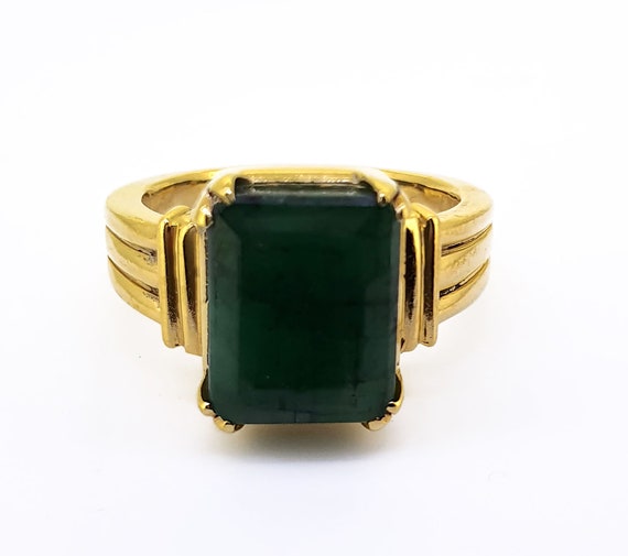 Certified 3 10ct Natural Emerald panna Astrological Panchdhatu Ring Budh Ratan Wisdom Intellect Creativity Finance Skills Etsy