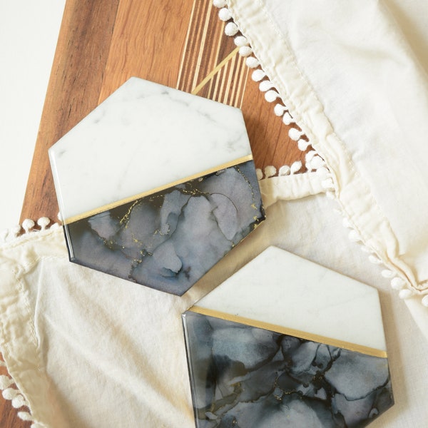 Alcohol Ink Coasters - Etsy