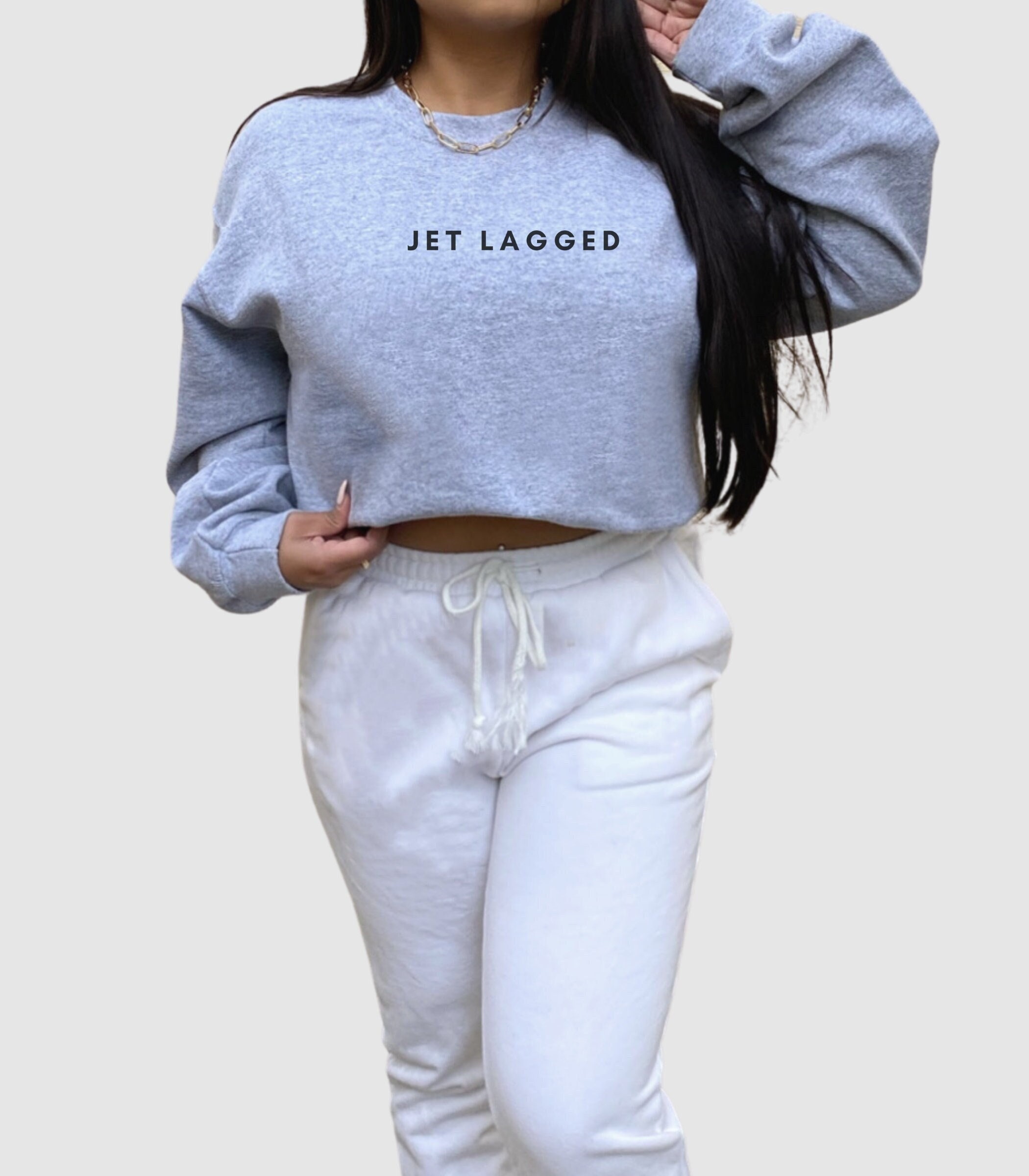 Jet Lagged Sweatshirt Crewneck, Jet Lagged Pullover, Plane Travel ...