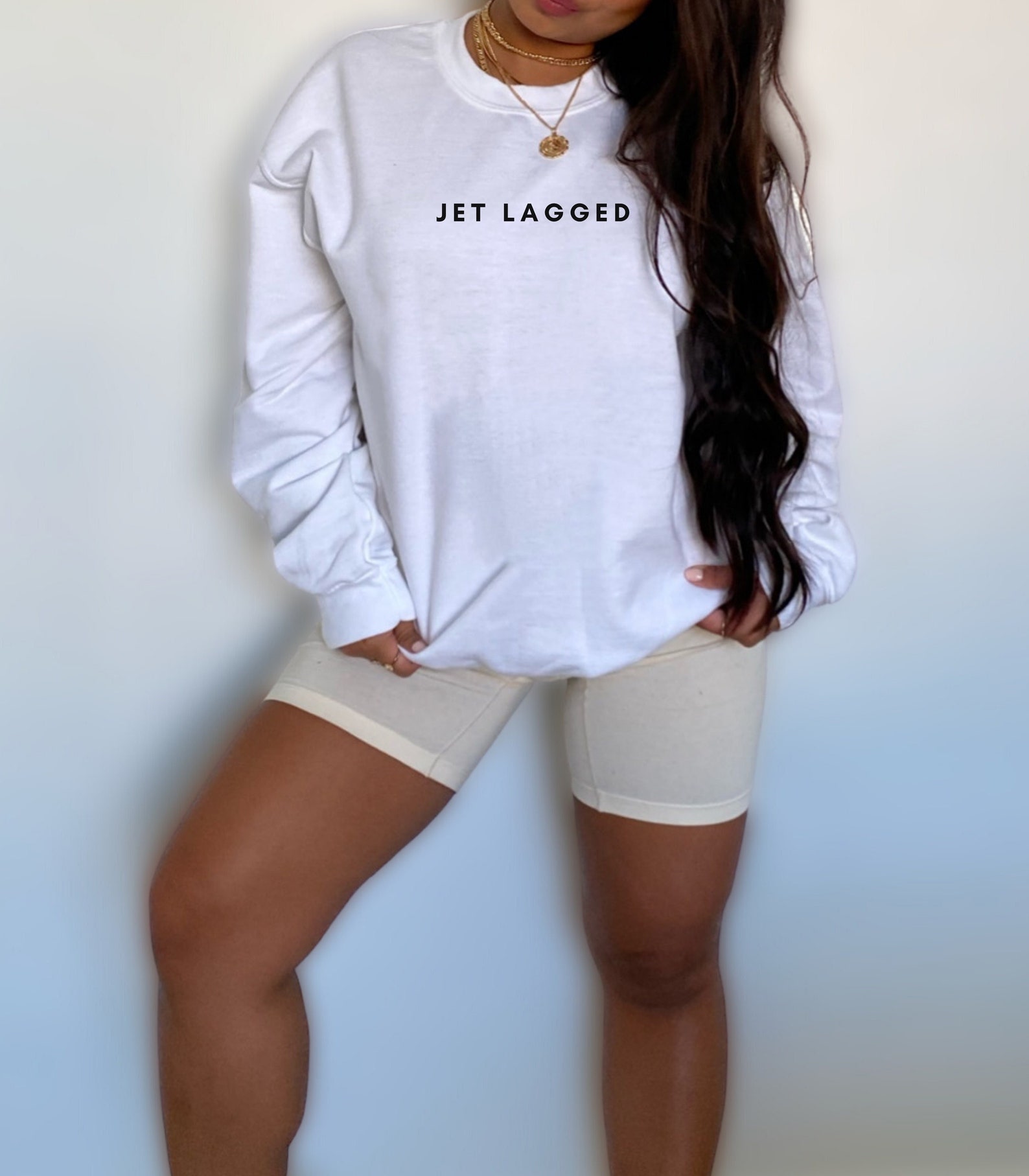 Jet Lagged Sweatshirt Crewneck, Jet Lagged Pullover, Plane Travel ...