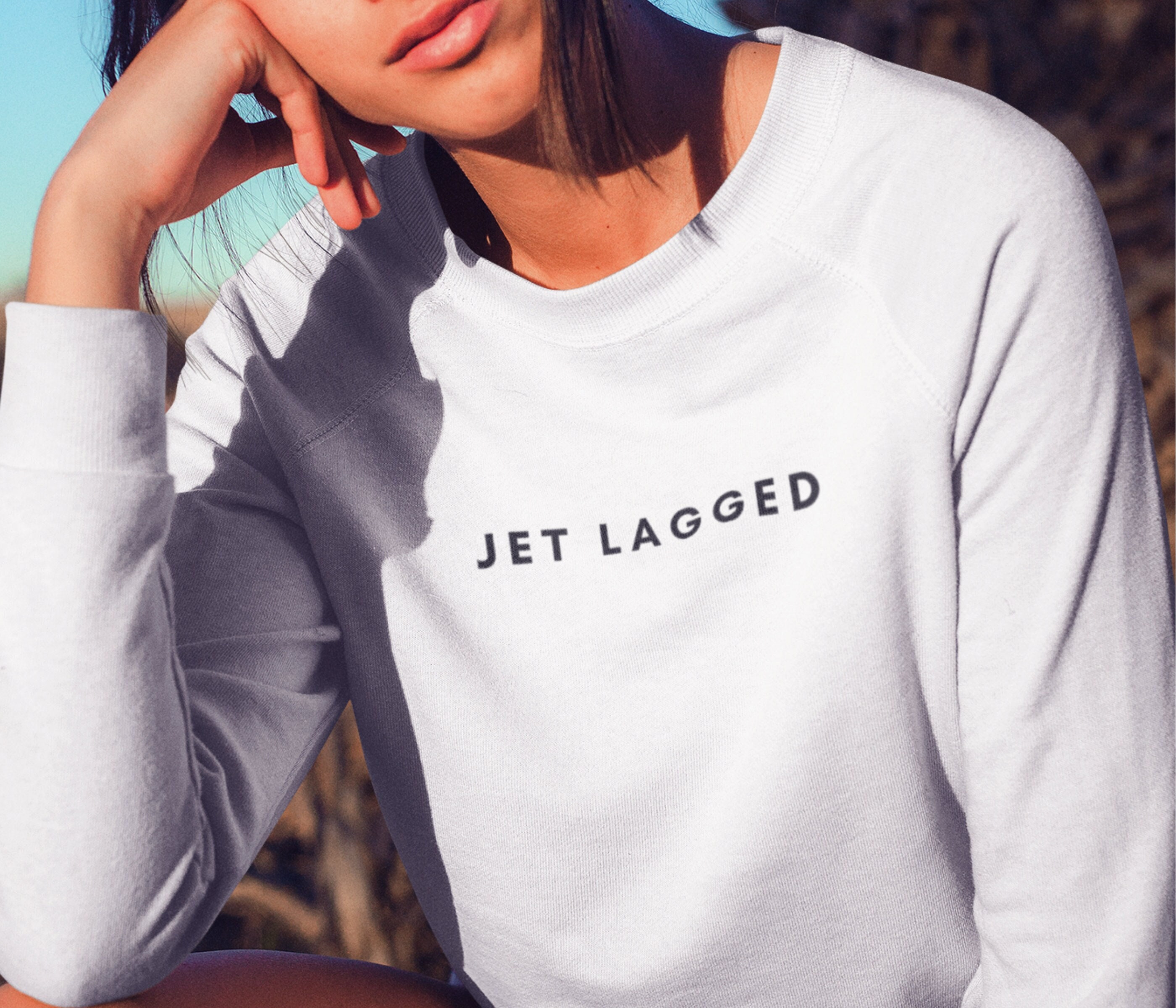 Jet Lagged Sweatshirt Crewneck, Jet Lagged Pullover, Plane Travel ...