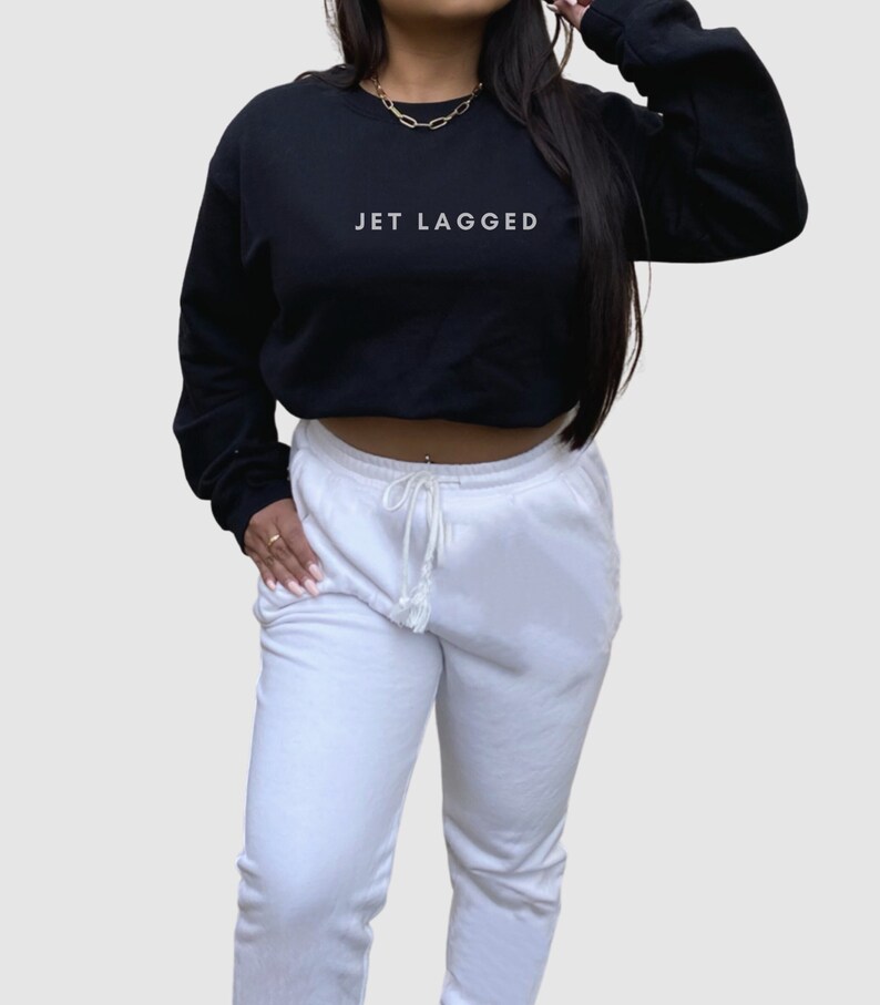 Jet Lagged Sweatshirt Crewneck, Jet Lagged Pullover, Plane Travel ...