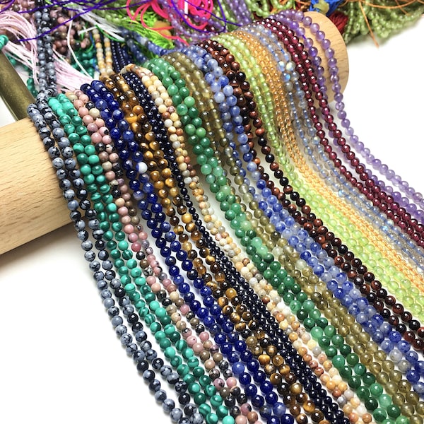 Small Gemstone Beads - Etsy