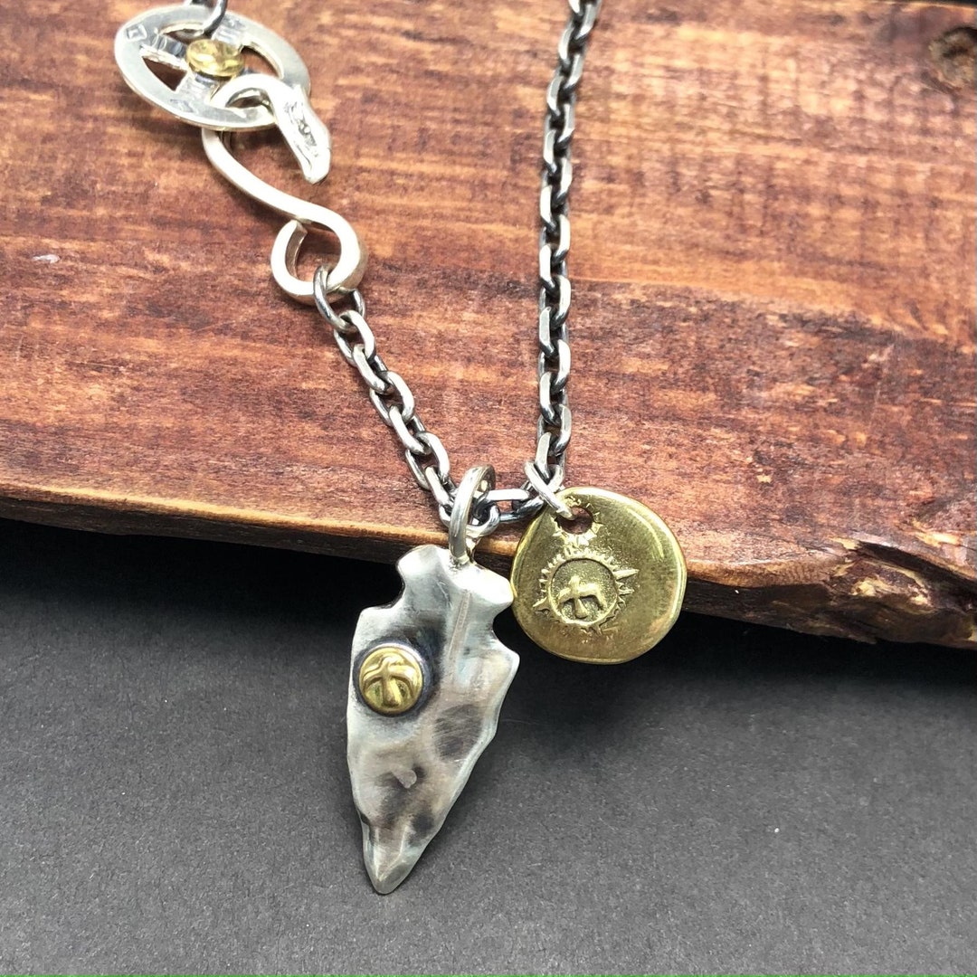 Goro Takahashi of Japan Shield Pendant Necklace Oxydic S925 Sterling ...